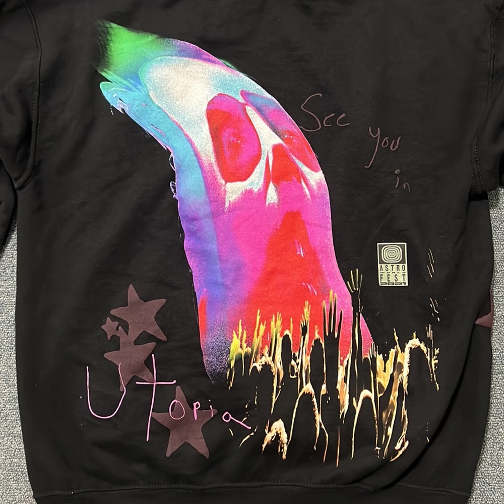 Travis Scott Astroworld Official Festival Hoodie Hous… - Gem